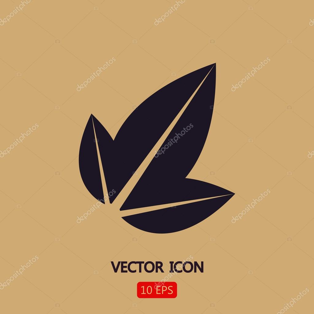 Leaf icono signo Vector de stock #100306760 de ©Best3d