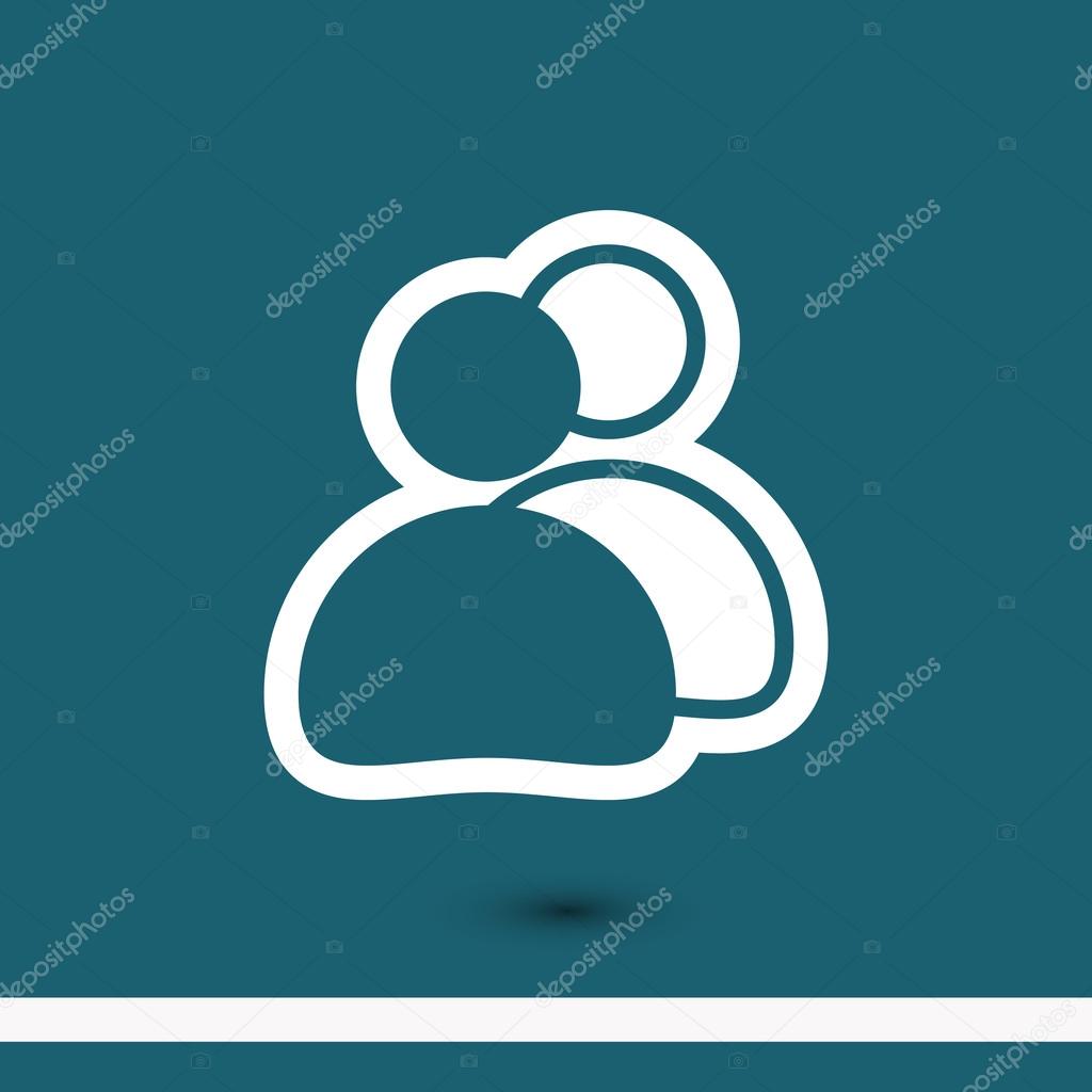 People flat design icon Stock Vector by ©Best3d 106209390