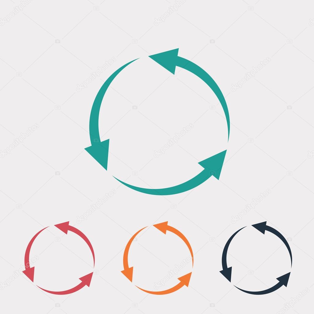 Flecha circular icono Vector de stock por ©Best3d 106240624