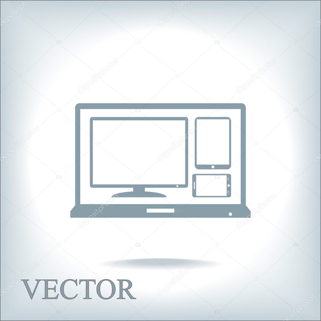 Set of electronic devices icon Stock Vector by ©Best3d 53202539