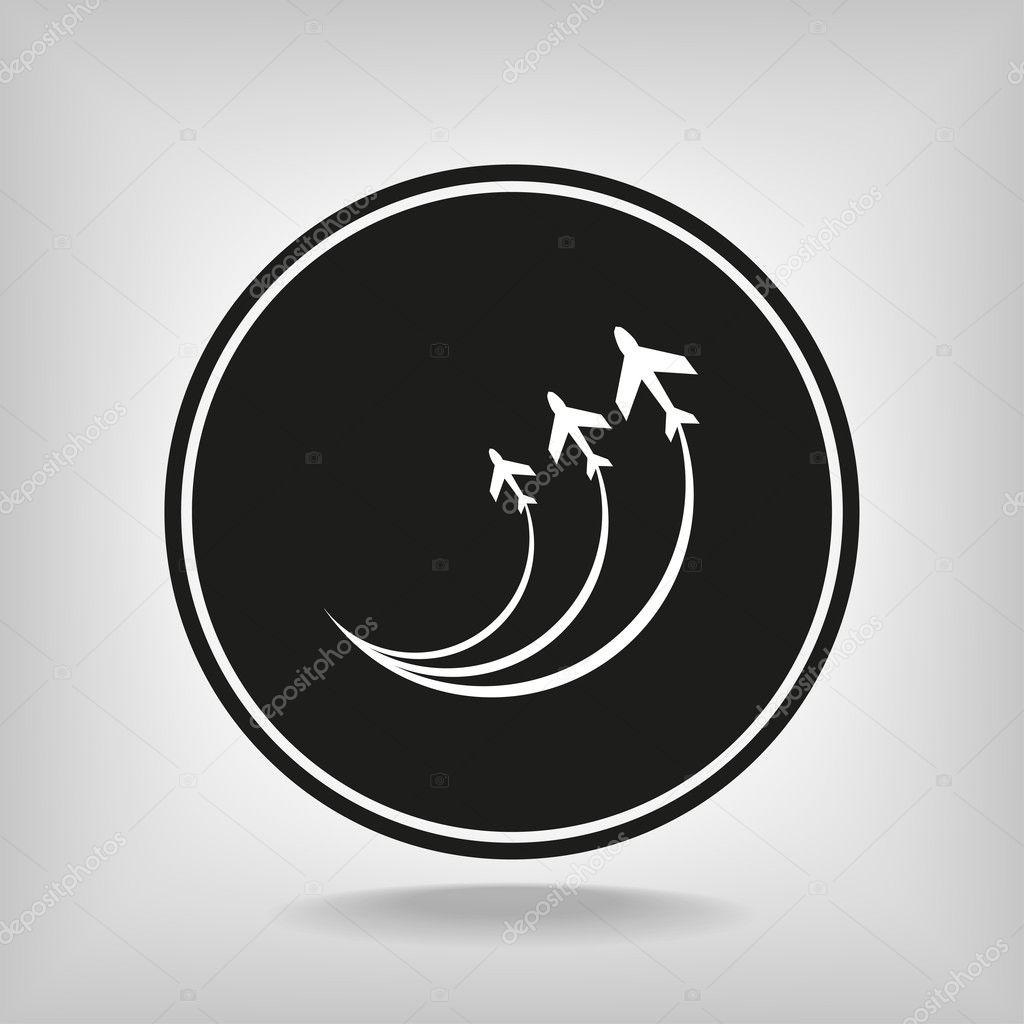Airplane symbols icon Stock Vector by ©Best3d 54122463