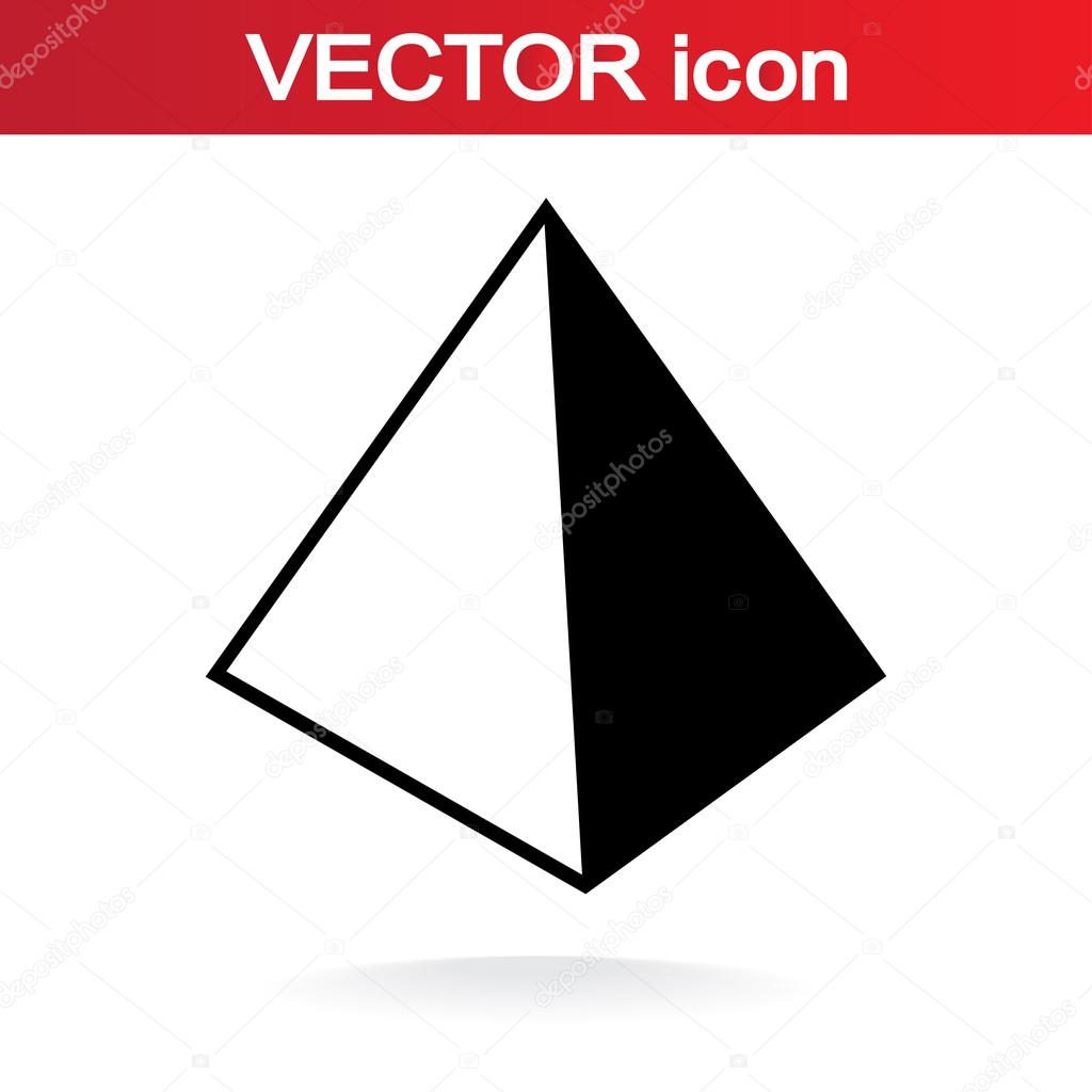 Blank empty pyramid ⬇ Vector Image by © Best3d | Vector Stock 54122665