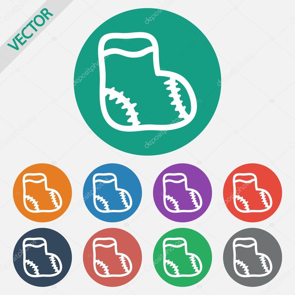 Children sock icon Stock Vector Image by ©Best3d #54133055
