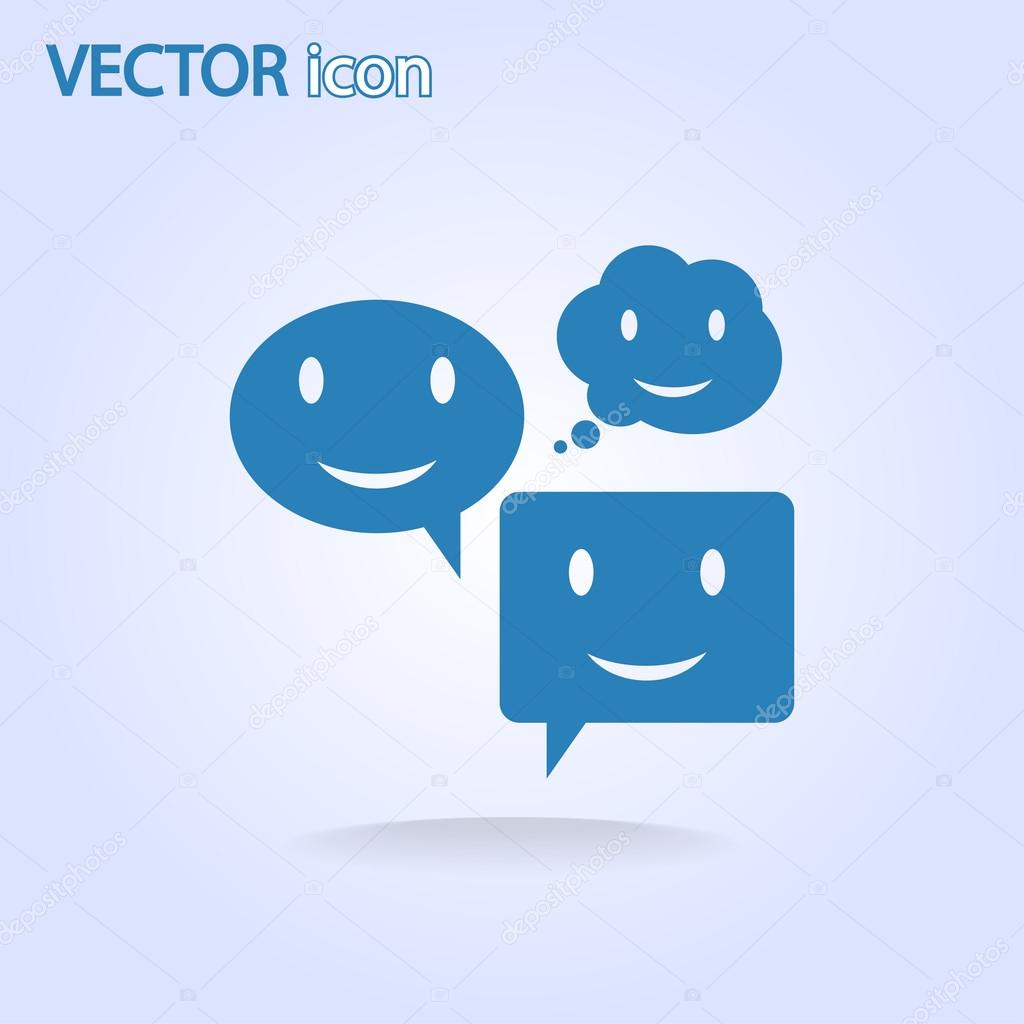 Smile talking bubble icon Stock Vector by ©Best3d 54133585