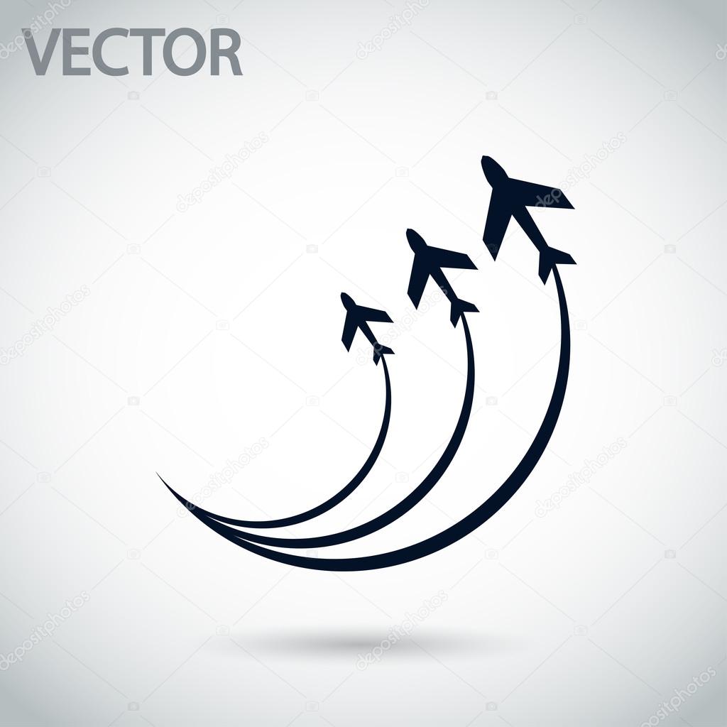 Icono de símbolos de avión Vector de stock #54134143 de ©Best3d