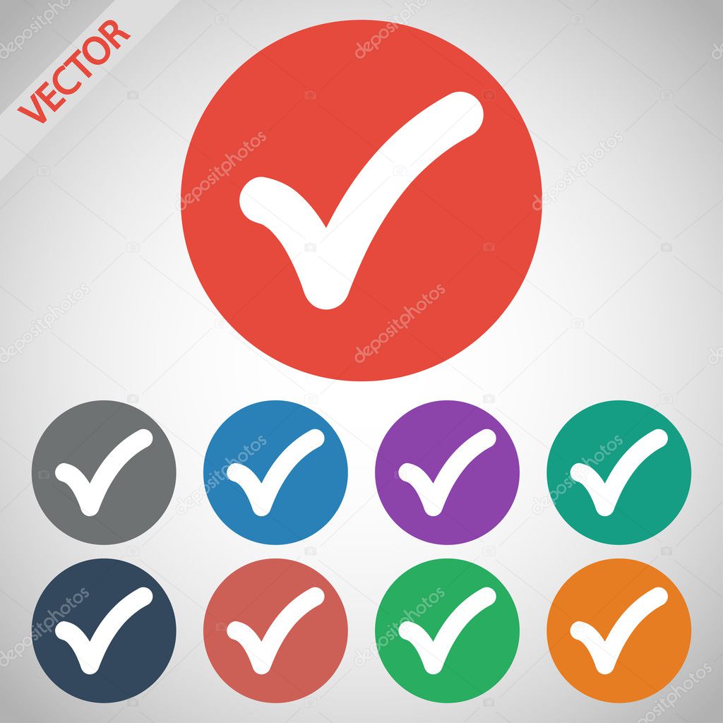 Confirm icons Stock Vector by ©Best3d 54135181