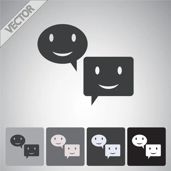 Smile talking bubble icon Stock Vector by ©Best3d 57421379