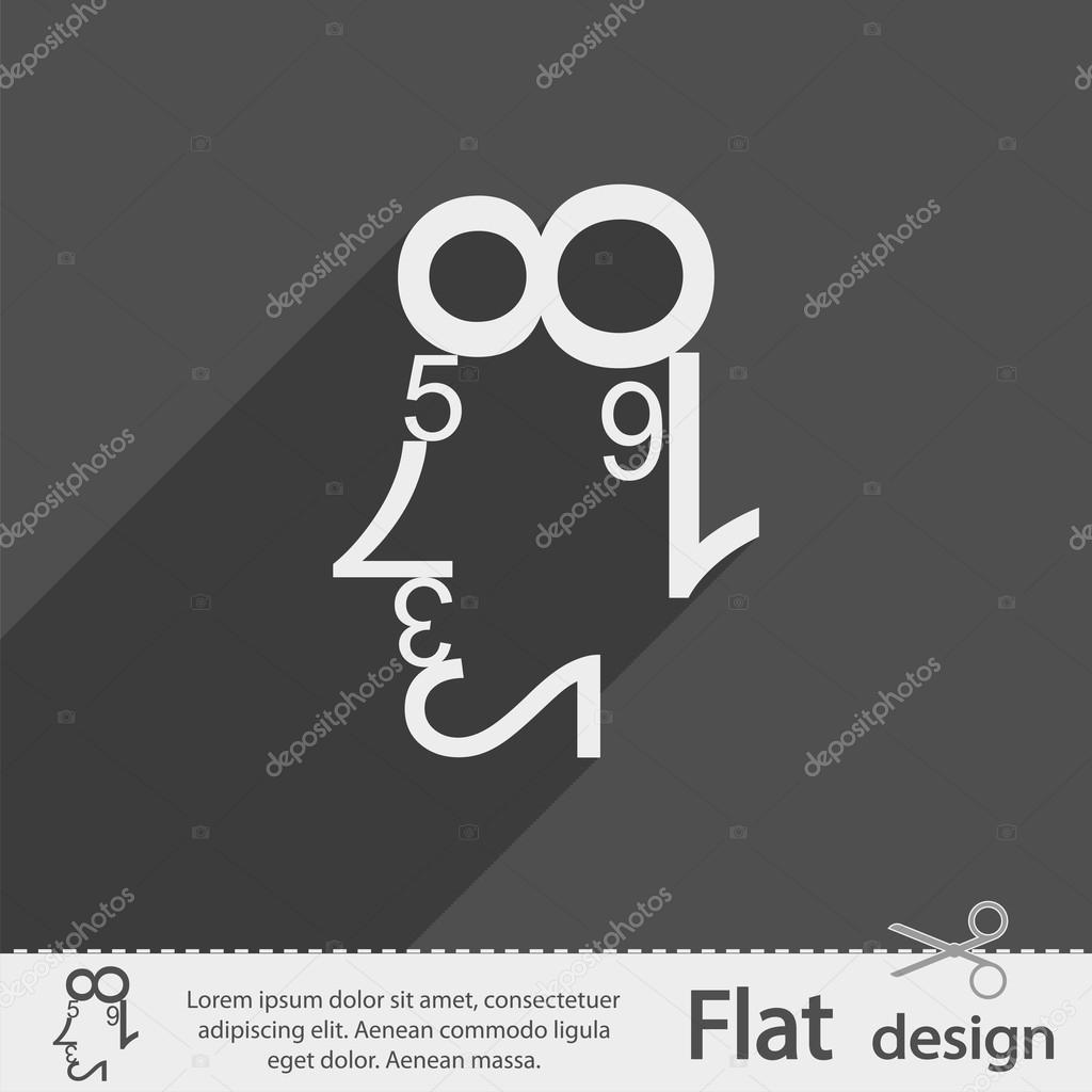 Human face of the data figures Stock Vector Image by ©Best3d #57409361