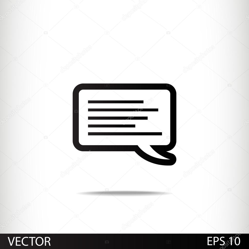 Speech bubble icon Stock Vector by ©Best3d 57413949