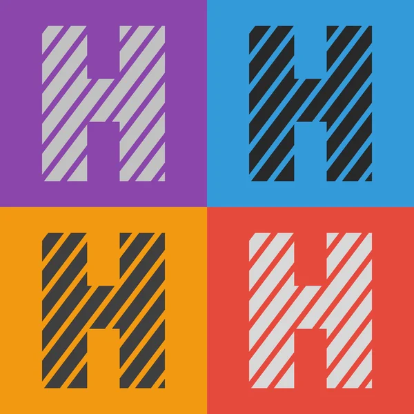 Zebra alphabet letter H Stock Vector Image by ©Best3d #57419173