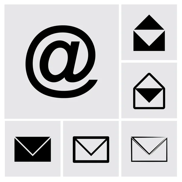 Mail Icon Vector Black