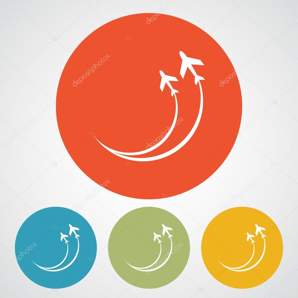 Icono de símbolos de avión 2022