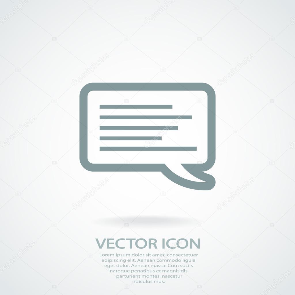 Speech bubble icon Stock Vector by ©Best3d 59782361