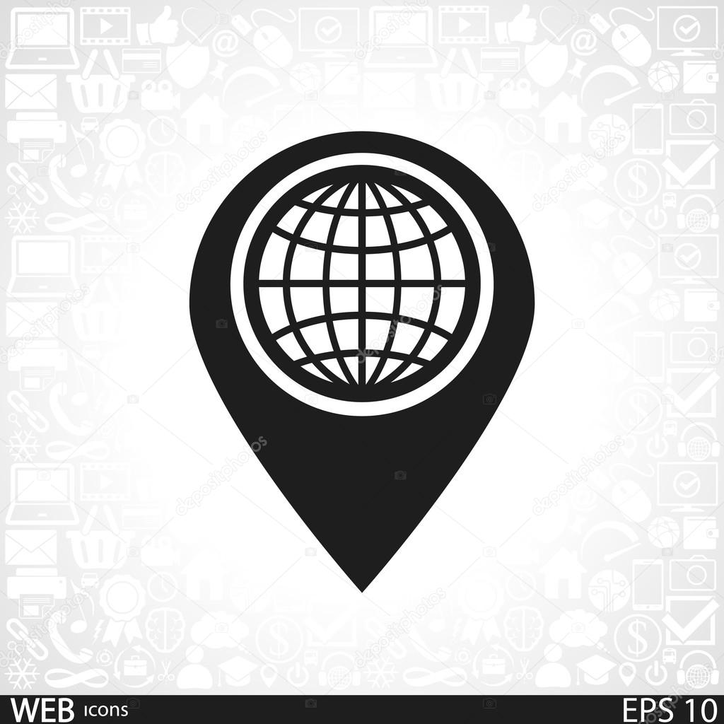 Mark icon, pointer Stock Vector by ©Best3d 59784129