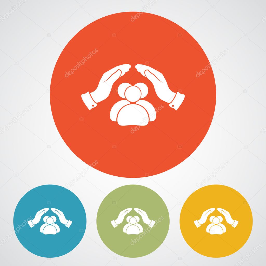 Icono de personas seguras Vector de stock #59785851 de ©Best3d