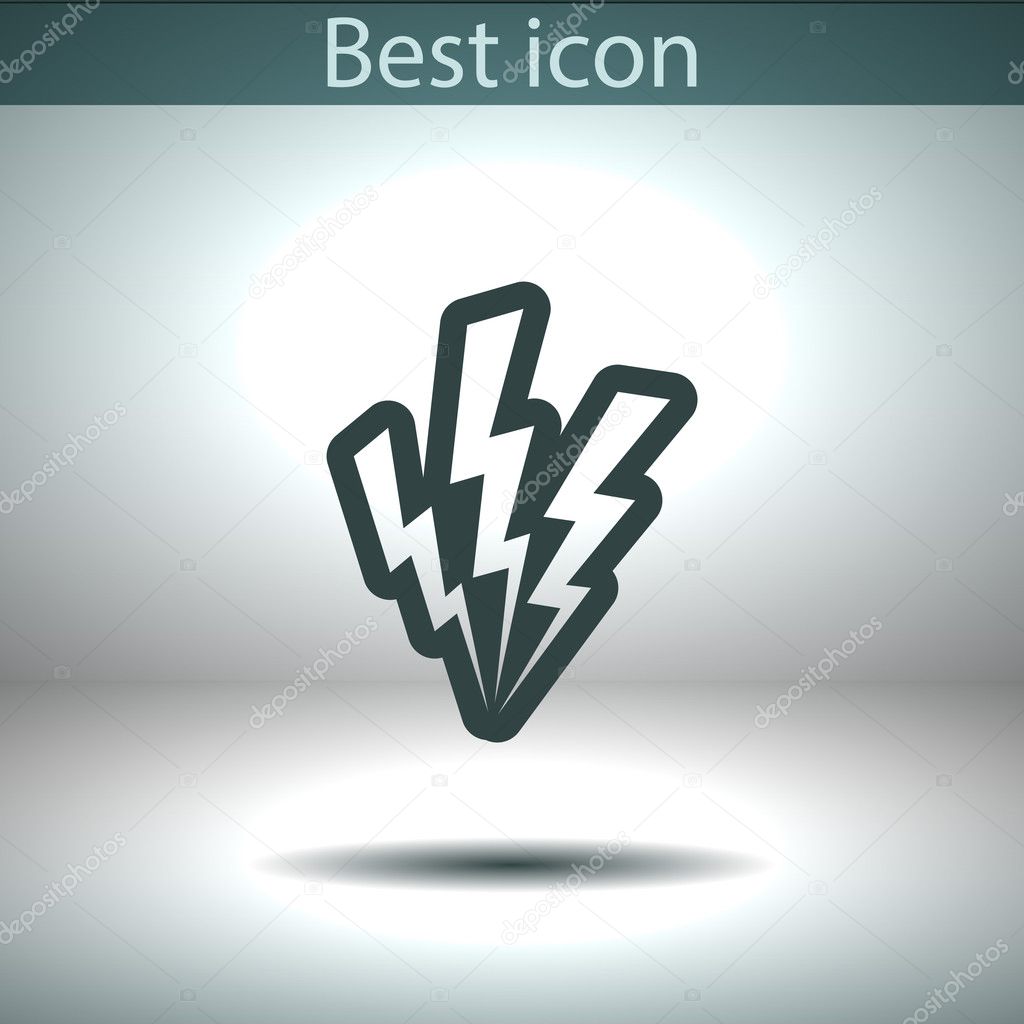 Ícone de relâmpago Vetor de ©Best3d 59787843