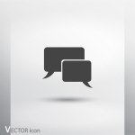 Messages flat icon Stock Vector Image by ©SimVA #117381736