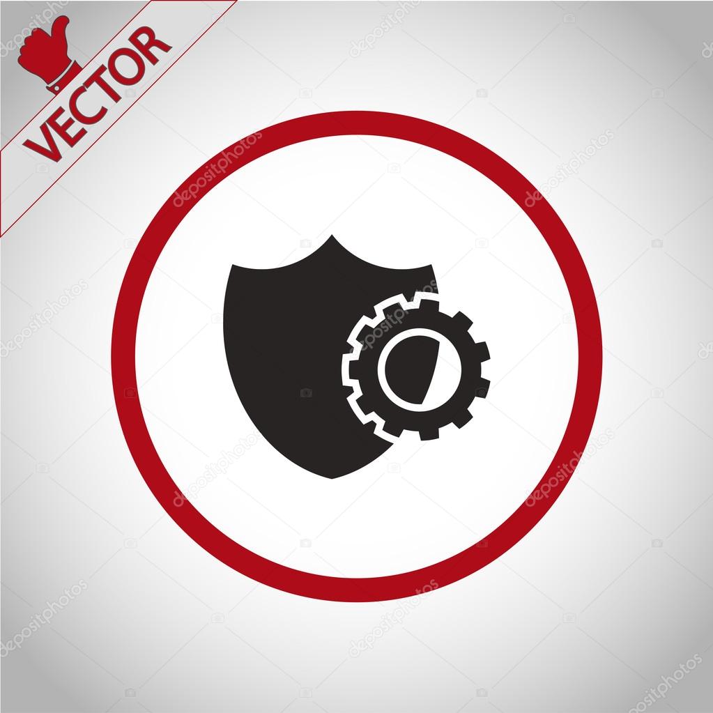 Shield icon. Flat design style Stock Vector Image by ©Best3d #60368025