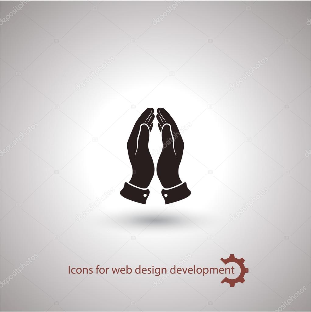 Icono de manos rezando Vector de stock por ©Best3d 60369003