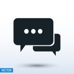 Messages flat icon Stock Vector Image by ©SimVA #117381736