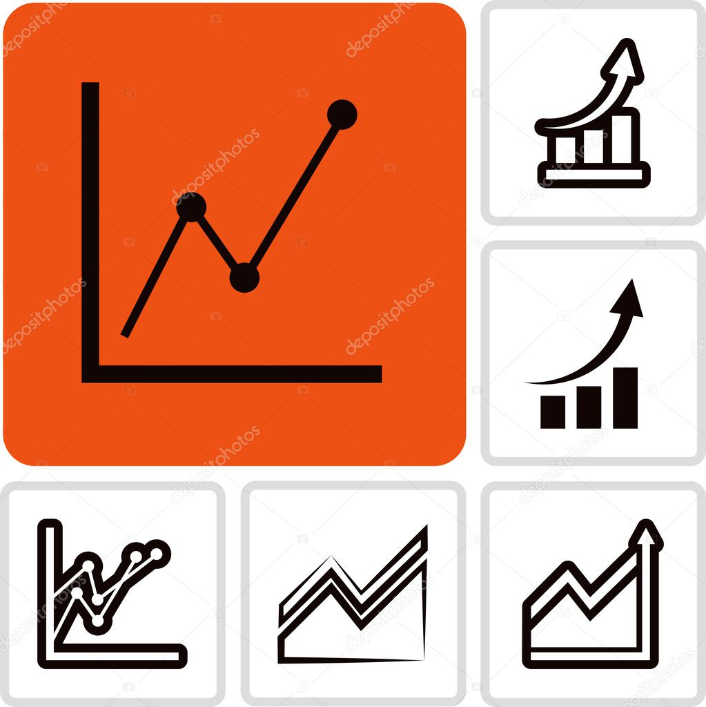 Infographic, chart icon set Stock Vector Image by ©Best3d #60372167