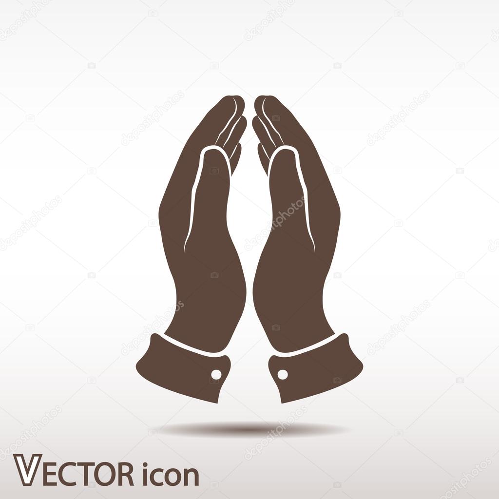 Icono de manos rezando Vector de stock por ©Best3d 60376045