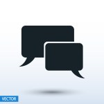 Messages flat icon Stock Vector Image by ©SimVA #117381736