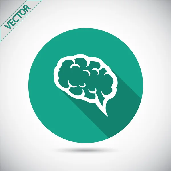 Flat Brain Icon