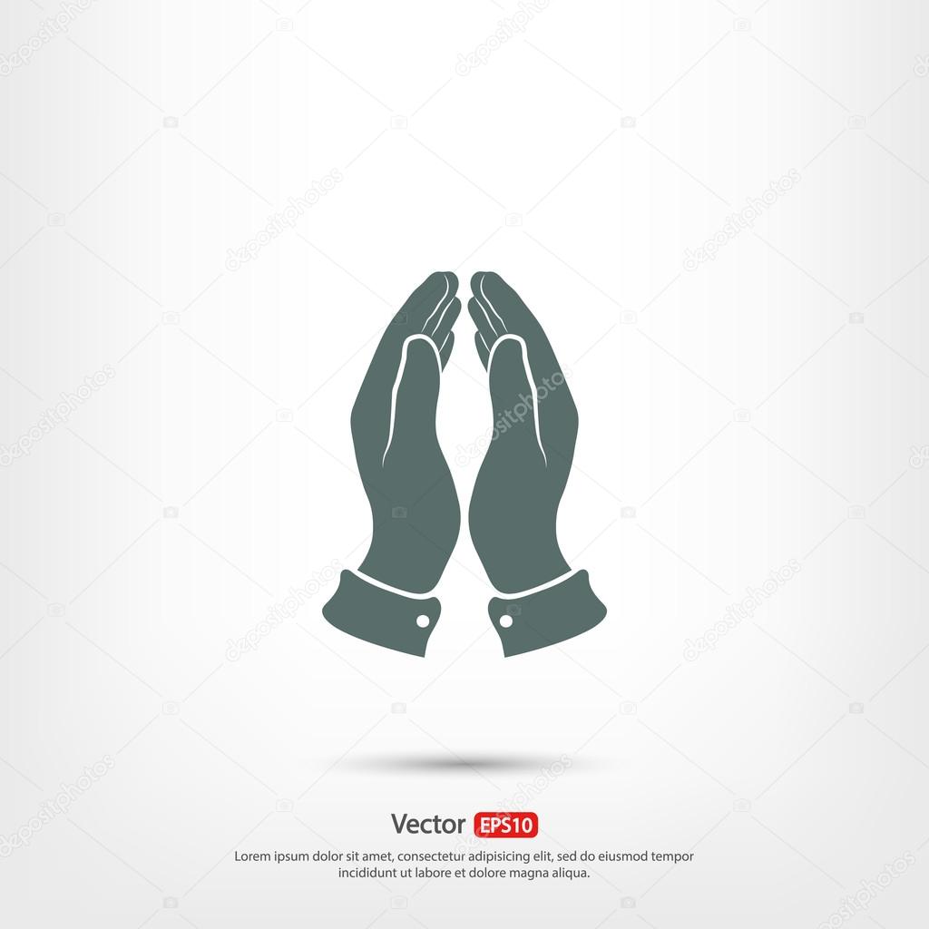 Icono de manos rezando Vector de stock #80747918 de ©Best3d