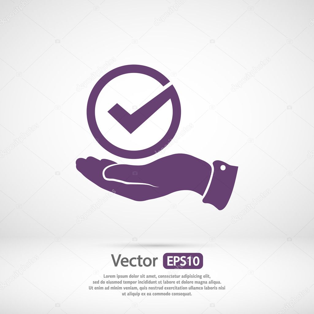 Confirm icon design Stock Vector by ©Best3d 80750262
