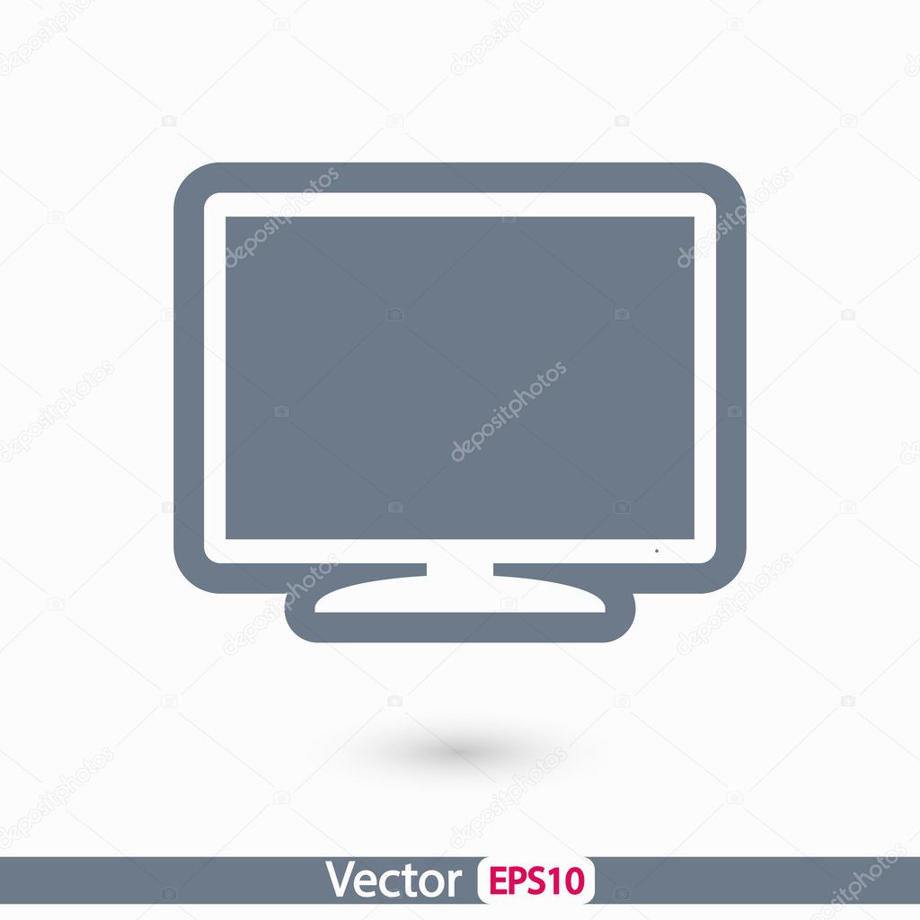 Monitor icon design Stock Vector by ©Best3d 80753302