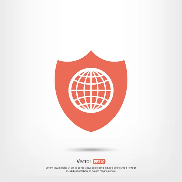 Shield icon, Flat design style Stock Vector Image by ©Best3d #80755032