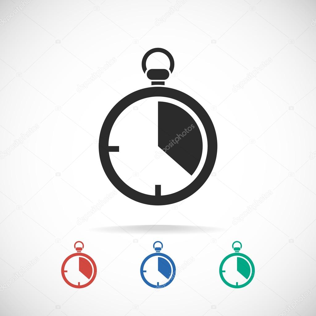 Stopwatch icon design — Stock Vector © Best3d #80802406