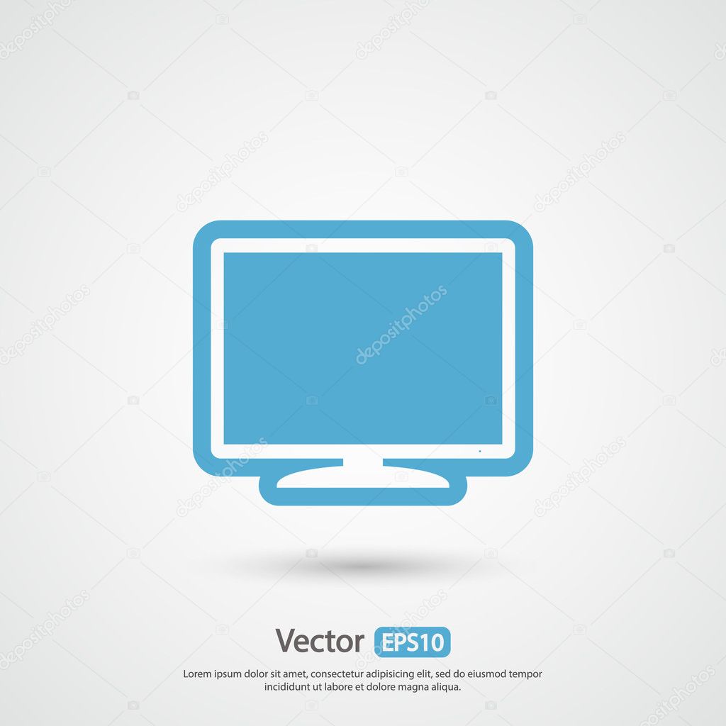 Monitor icon design Stock Vector by ©Best3d 85722422