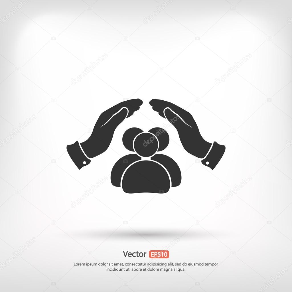 Icono de personas seguras Vector de stock #85727132 de ©Best3d