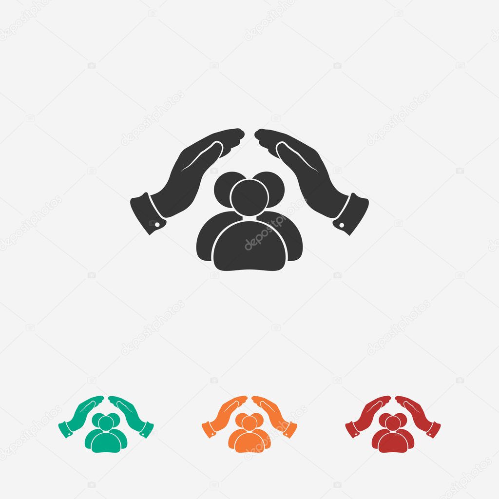 Icono de personas seguras Vector de stock por ©Best3d 85730820