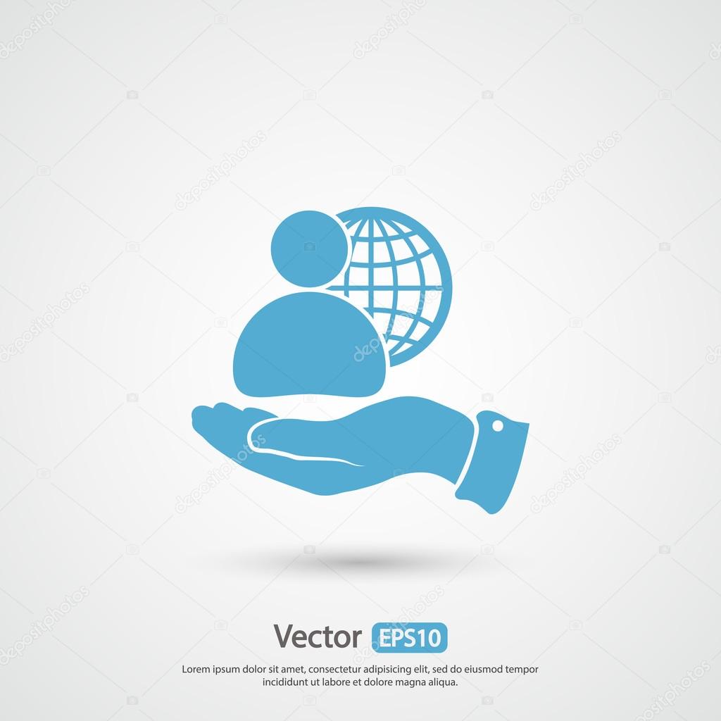 Global business, business man icon Stock Vector Image by ©Best3d #85750936