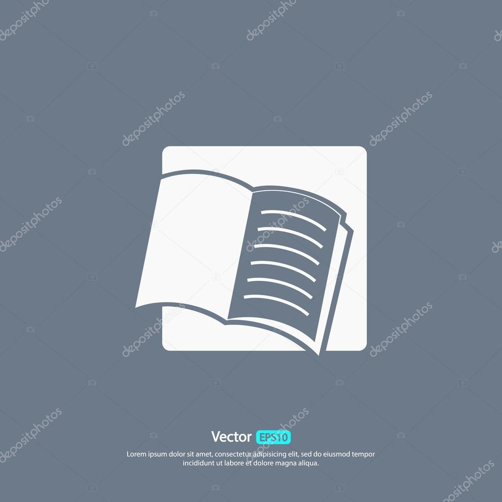 Opened book icon Stock Vector by ©Best3d 85753834