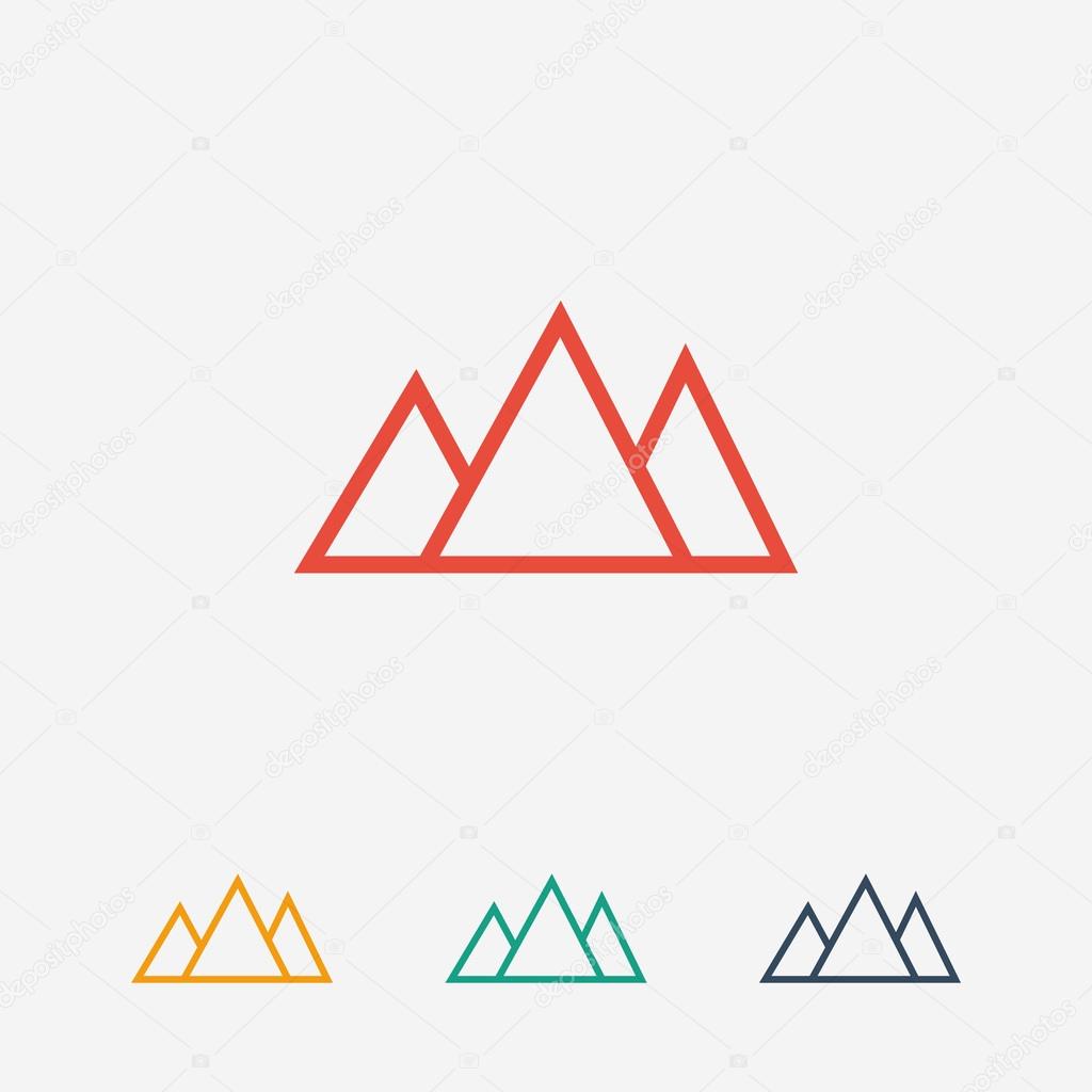 Mountains icon design Stock Vector by ©Best3d 85754430