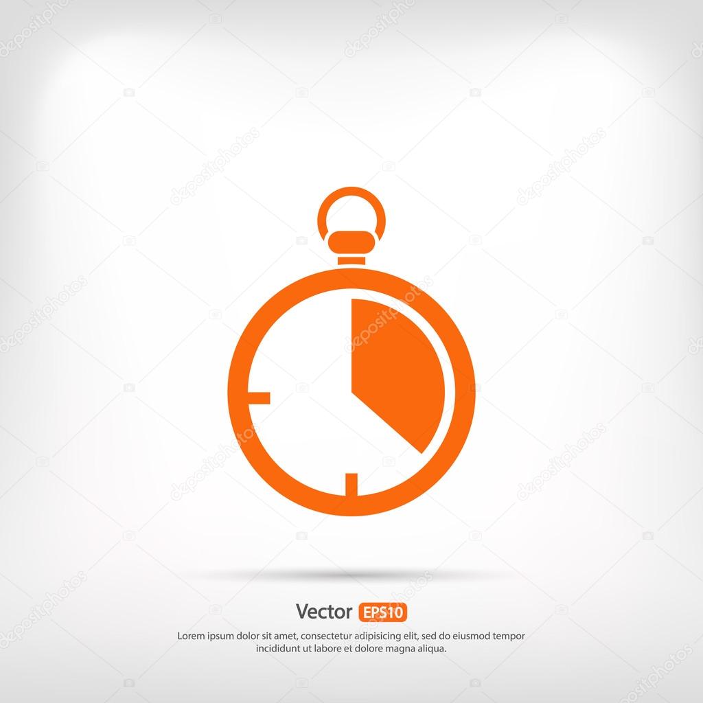 Stopwatch icon design — Stock Vector © Best3d #85755592