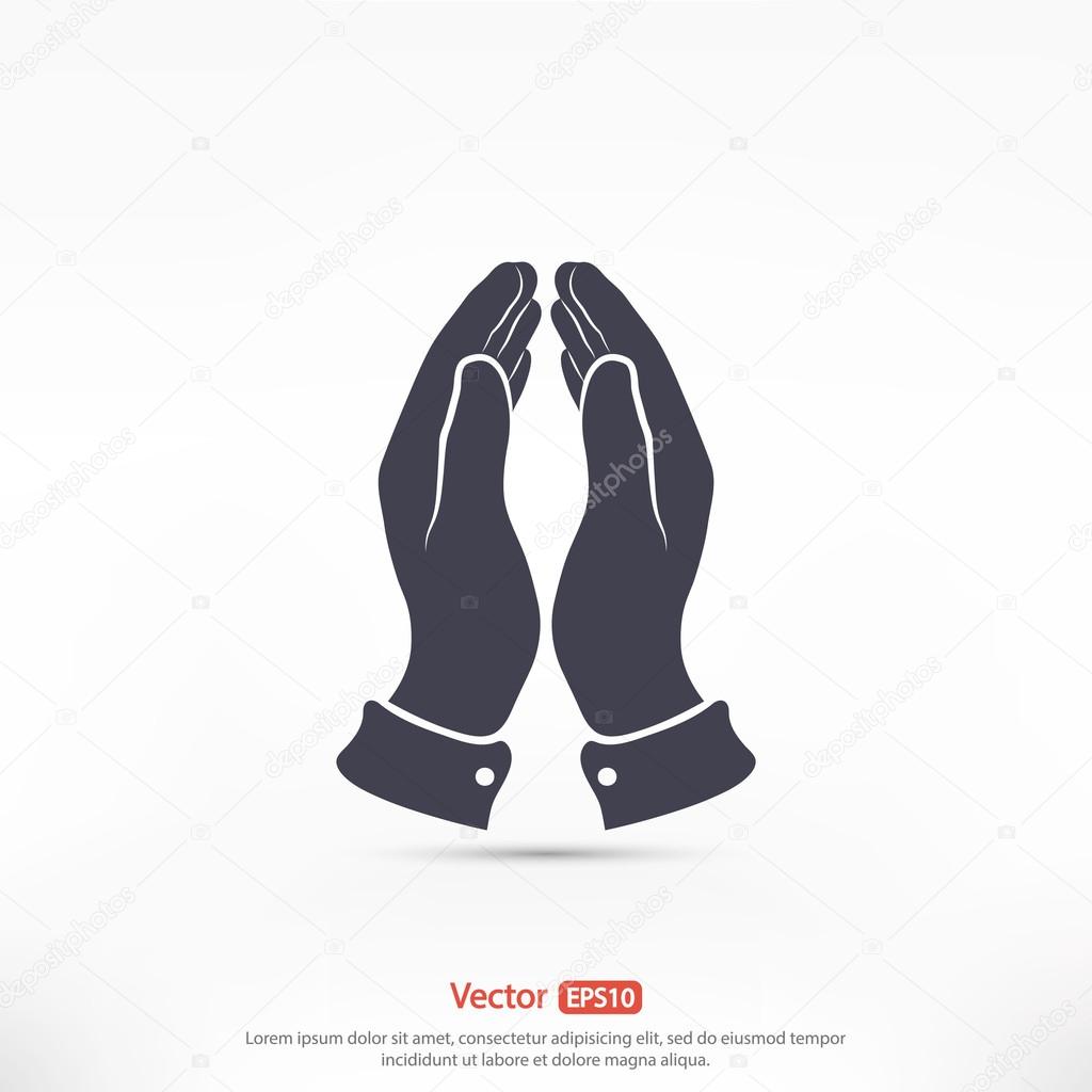 Icono de manos rezando Vector de stock #85756718 de ©Best3d