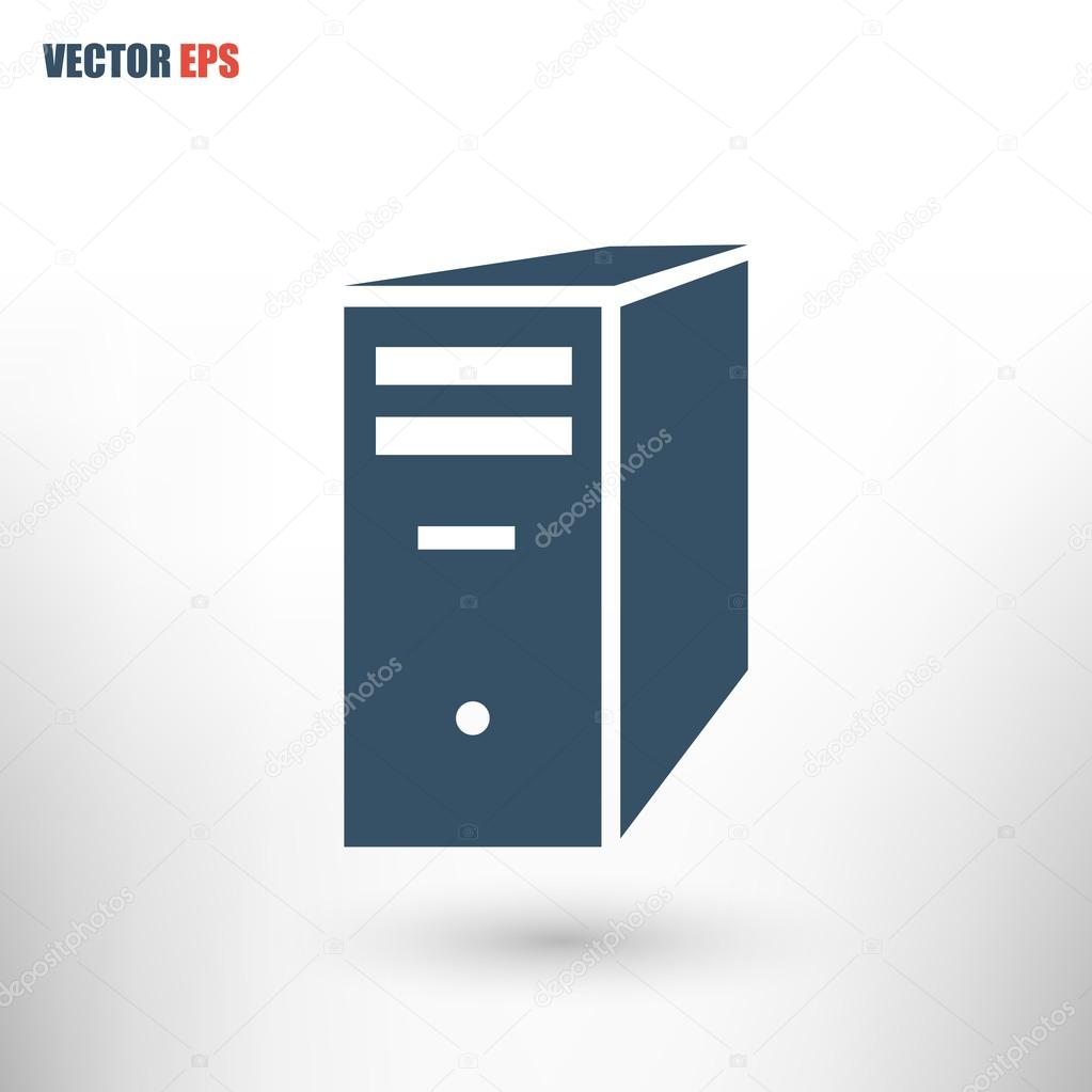 Computer server icon Stock Vector by ©Best3d 92998768