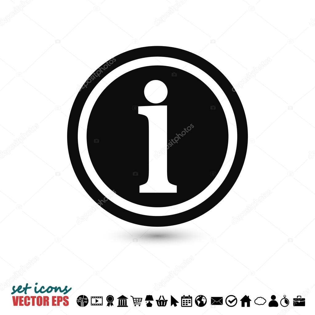 Signo de información icono Vector de stock por ©Best3d 92998830