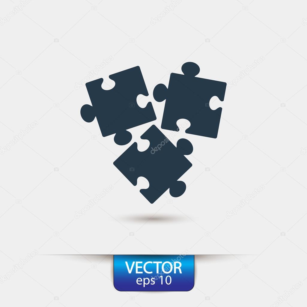 Puzzle pieces icon Stock Vector by ©Best3d 93043550