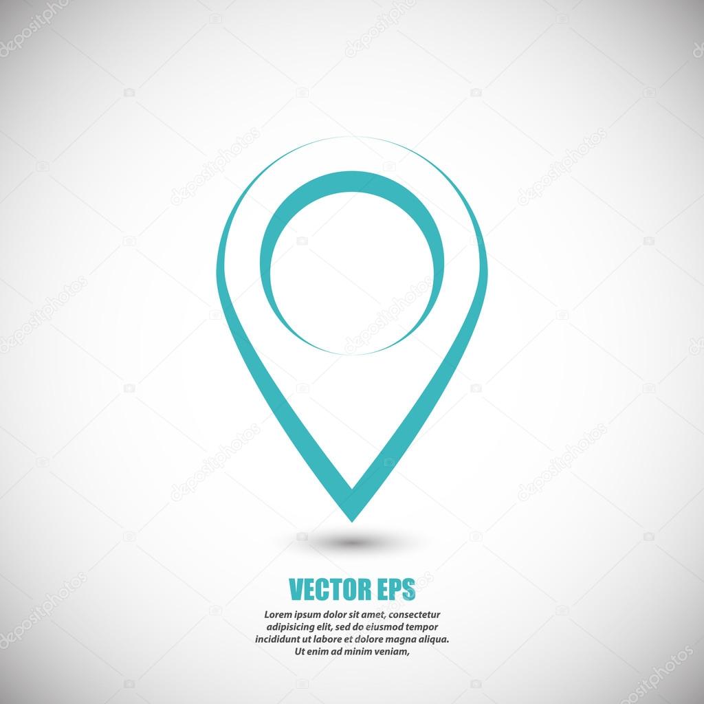 Mark icon, pointer — Stock Vector © Best3d #93065638