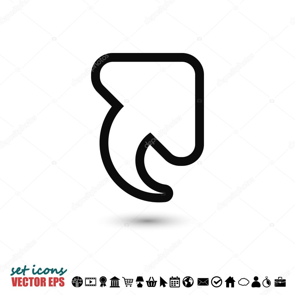 Icono flecha arriba Vector de stock #93076038 de ©Best3d
