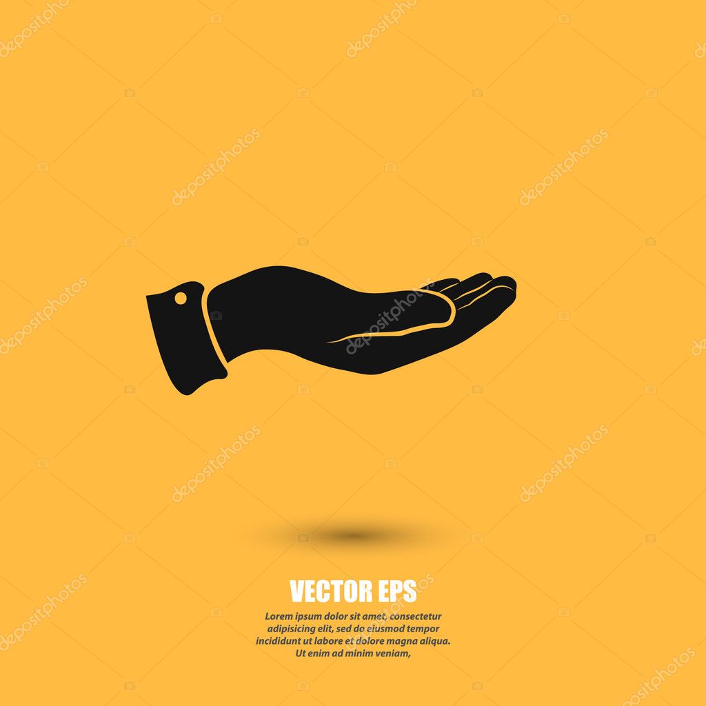 Diseño de icono de mano Vector de stock por ©Best3d 93094634