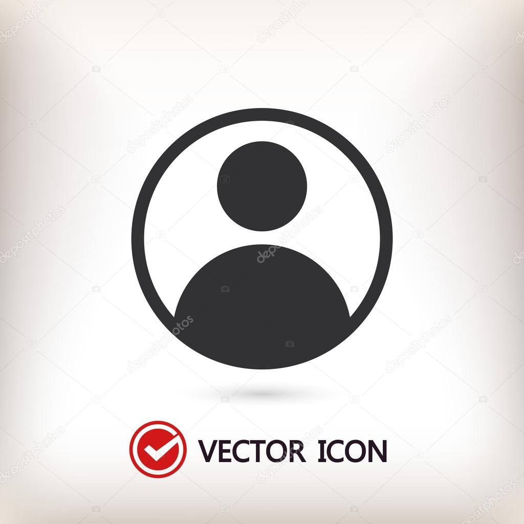 Flat design user icon Stock Vector by ©Best3d 97507916