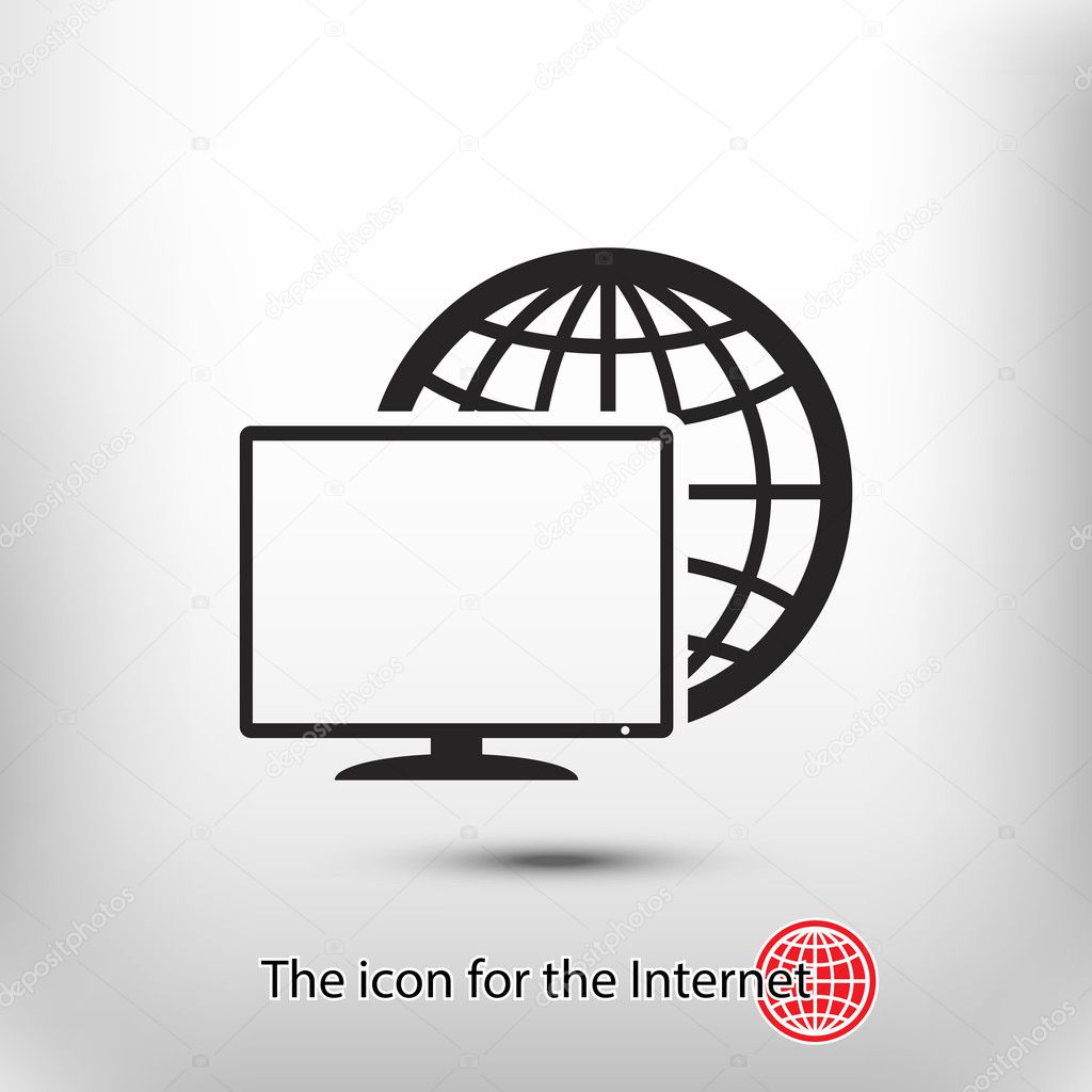 Monitor icon illustration. Stock Vector by ©Best3d 97520292