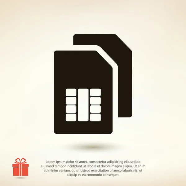 Sim card icon Stock Vector by ©Best3d 99550606